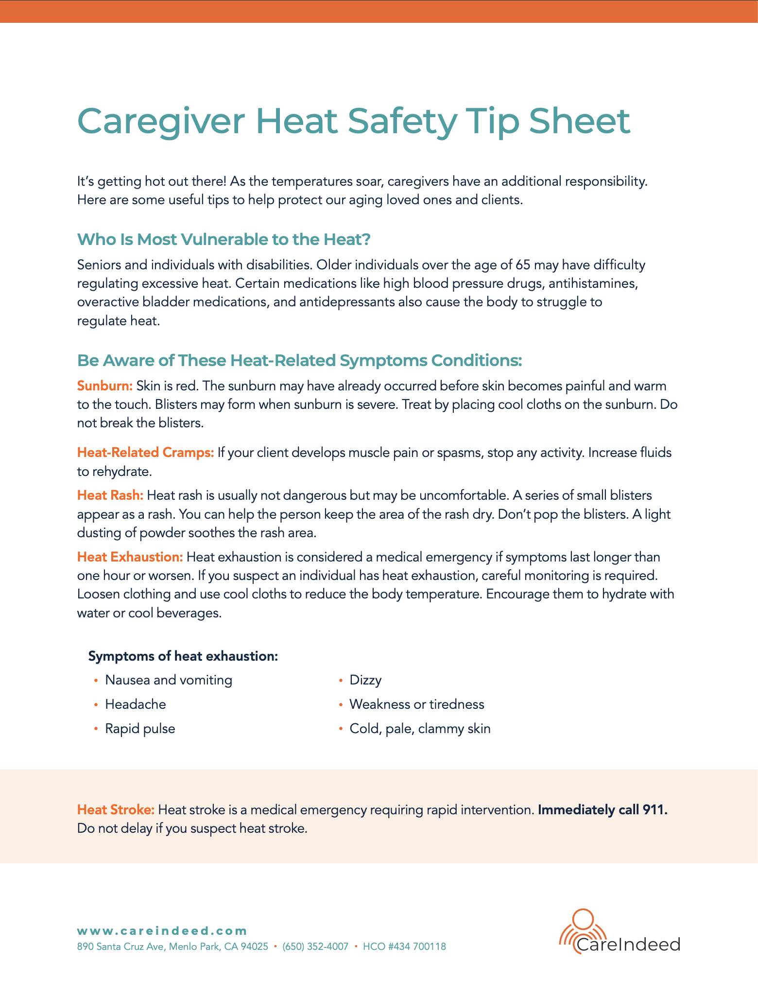 Care Indeed: Caregiver Heat Safety Tip Sheet | Care Indeed